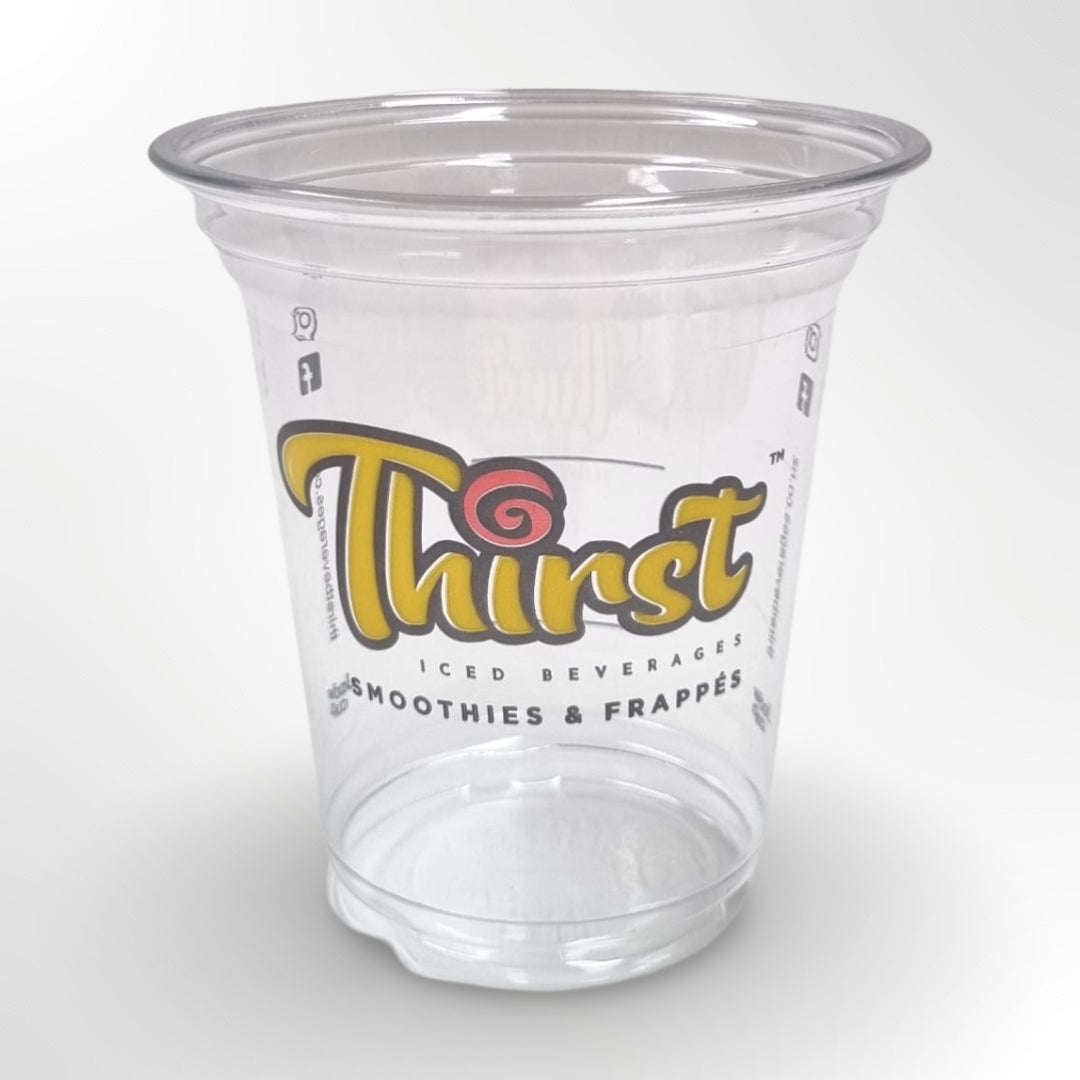 420ml Thirst Logo Cup Smoothie / Frappe (PET) x 50 – Thirst Beverages